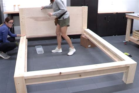 Diy Rustic Modern Queen Bed Shanty 2 Chic Diy Wood Queen Bed Frame