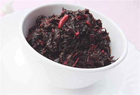 Red Amaranth Lal Saag From Traditional Bengali Kitchen