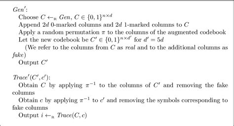 Figure 7 From Fingerprinting Codes And The Price Of Approximate