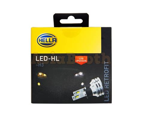 HELLA Car LED Headlight Retrofit LED HL H3 6500K Asia Booth