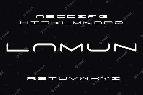 Premium Vector Futuristic And Modern Display Font Vector
