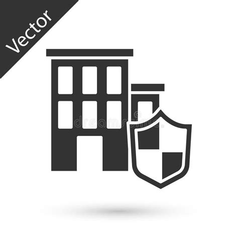 Grey House Plan Icon Isolated On White Background Vector Stock Vector