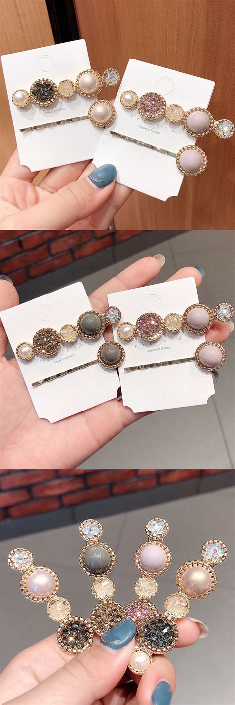Pearl Crystal Hair Clip Apollobox