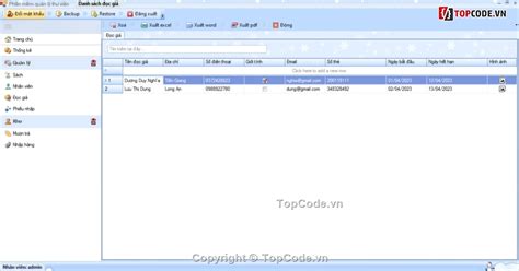 Full Code Winform Sql Server Quản Lý Thư Viện Mô Hình 3 Lớp Giao Diện đẹp