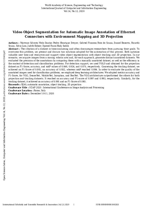 Pdf Video Object Segmentation For Automatic Image Annotation Of