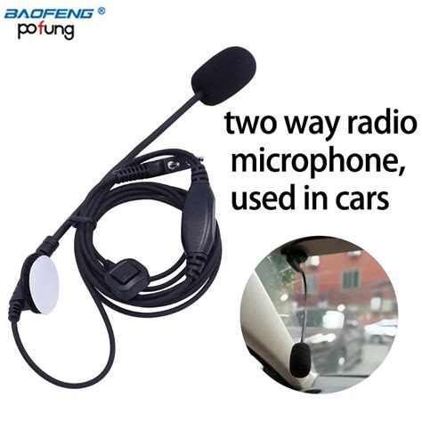 Abbree Stereo Jack Mini Wired Car Microphone External Mic PTT Portable Microphone K Connector