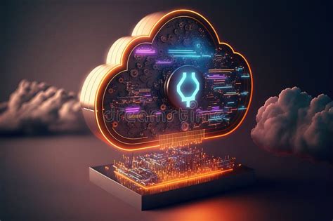Abstract Cloud Computing Technology Concept Cloud Computing Data
