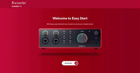 Getting Started With Your Scarlett 4i4 Focusrite User Guides