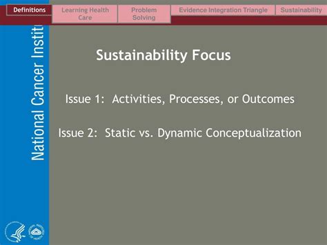 Ppt Sustainability From An Evidence Integration Triangle Perspective Powerpoint Presentation
