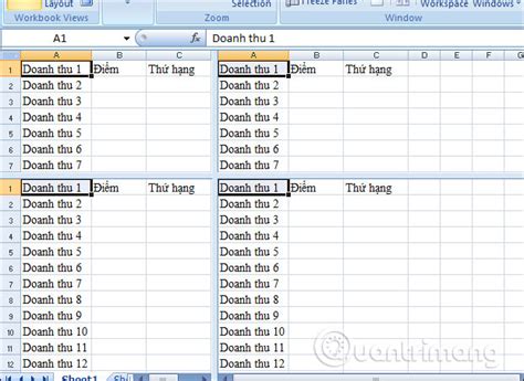 The Use Of The Split Tool Separates The Excel Data Table