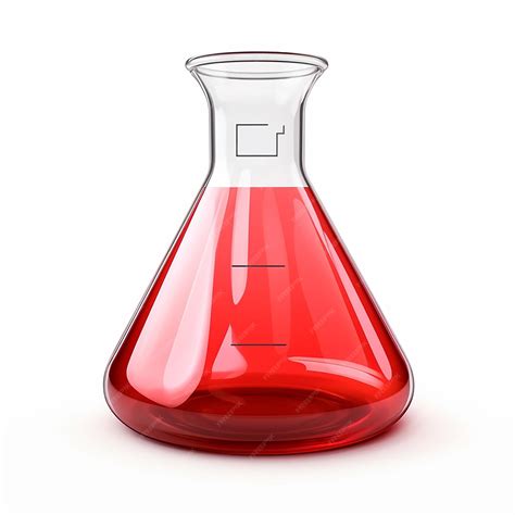 Premium Ai Image Science Flask Icon 3d Rendering On White Isolated