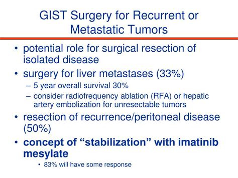 Ppt The Surgeon S Role In The Management Of Gastrointestinal Stromal