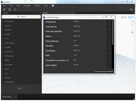 Certain Packages Not Showing In Library Packages Dynamo