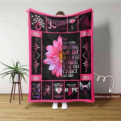 Breast Cancer Blanket Pink Warrior T Support For Cancer Cancer