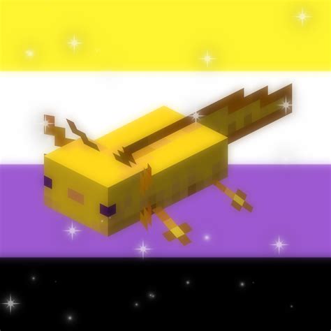 Non Binary Axolotl Icon Lgbt Pride Art Gay Day Lgbt Art