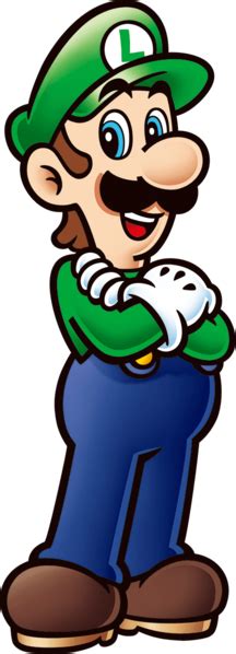 File Luigi 2d Shaded Crossed Arms Png Super Mario Wiki The Mario