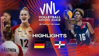 Wideo Niemcy K Dominikana K Highlights Piłka siatkowa Kobiety Liga Narodów