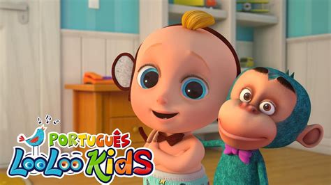 Cinco Macaquinhos Músicas Infantis Divertidas LooLoo Kids Canções