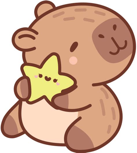 Kawaii Capybara Sticker Graphics By Canva In 2025 Cute Doodles