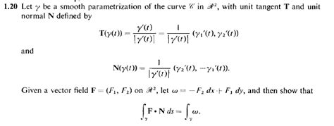 solved 1 20 let be a smooth parametrization of the curve