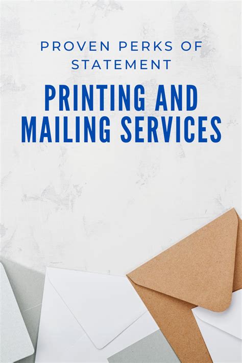 The Benefits Of Outsourcing Statement Printing And Mailing Services
