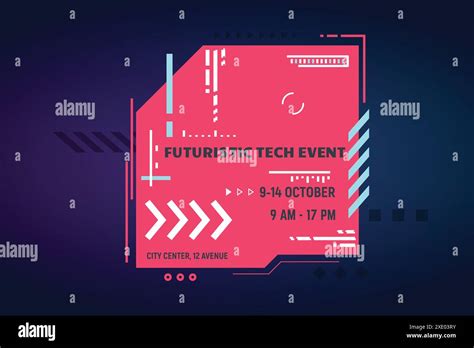 Futuristic Text Banner Stock Vector Image And Art Alamy