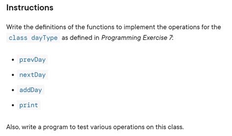 Solved Instructions Write The Definitions Of The Functions