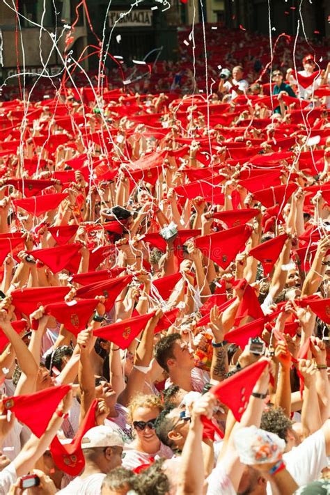 Begining Of San Fermin Feast Editorial Stock Image Image Of Iruna