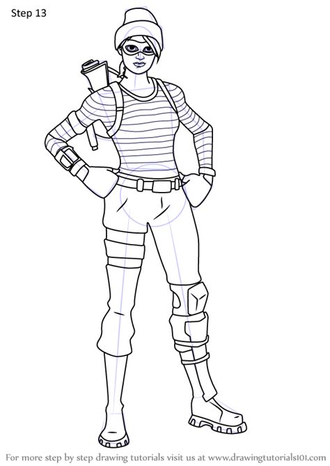 How To Draw Fortnite Characters Step By Step Drawing The Fort Nbkomputer