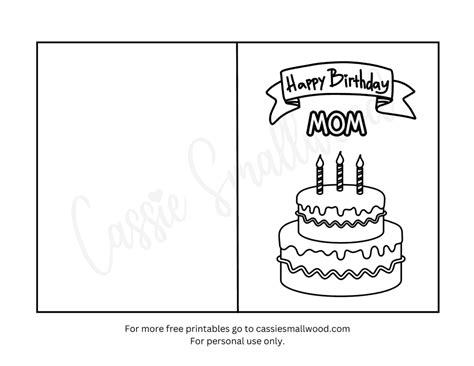 22 Coloring Birthday Cards For Mom Free Printables Cassie Smallwood
