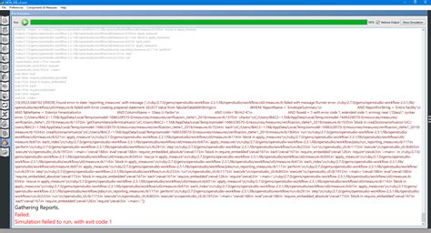 CAN T FIND ERROR ON OS SIMULATION Issue NREL OpenStudio GitHub