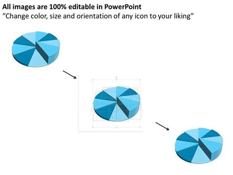 1114 Nine Staged Pie Graph For Business Result Analysis Powerpoint
