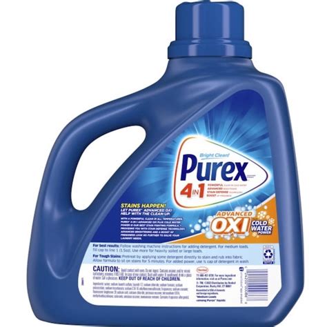 Purex Advanced Oxi No Scent Laundry Detergent Liquid 128 Fl Oz 1 Pk Case Of 4 In The All