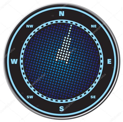 Compass Digital Display Stock Vector Image By ©oxygen64 1680107