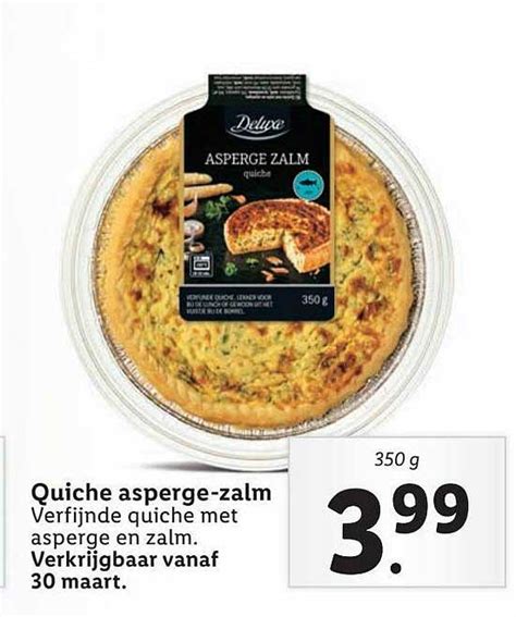 Deluxe Quiche Asperge Zalm Aanbieding Bij Lidl 1folders Nl