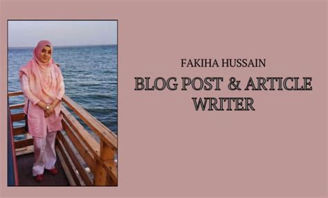Write Persuasive Blog Posts And Articles By Fakihahussain Fiverr