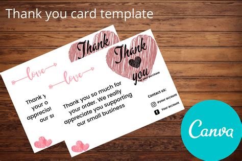 Thanks Card Template Graphic By Nulabs Studio · Creative Fabrica