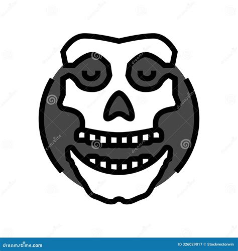 Punk Rock Subculture Style Color Icon Vector Illustration Stock