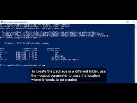 Creating Nuget Package Using Net Core Cli Youtube