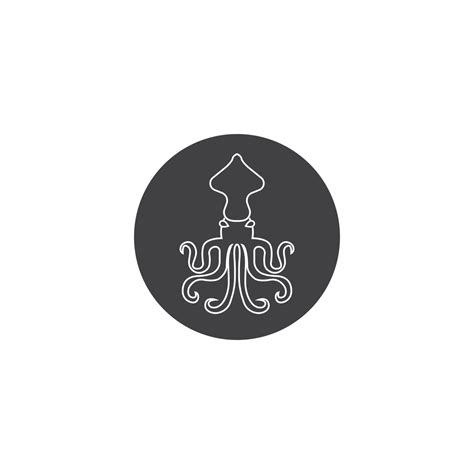 Squid Icon Vector 10960062 Vector Art At Vecteezy