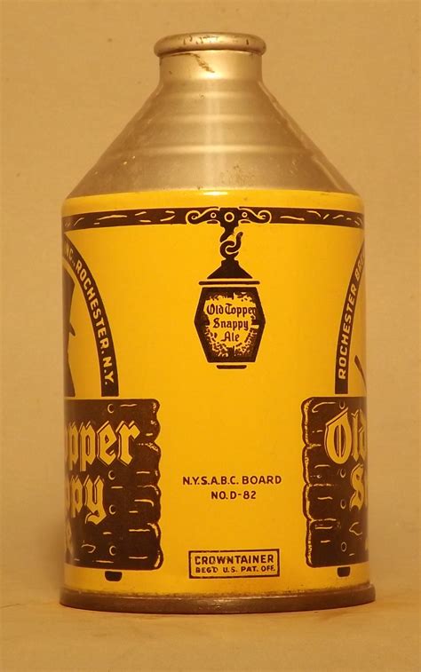 Lot Detail Old Topper Snappy Ale Crowntainer Rochester Ny