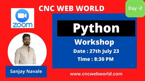 Recording Of Python Day 2 Workshop Youtube