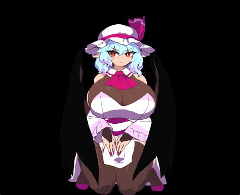 Namako Daibakuhatsu Remilia Scarlet Touhou Looking Around Animated Animated Gif Futa