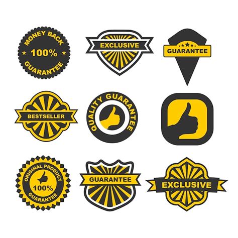 Premium Vector Guarantee Seals Vector