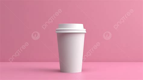 디자인에 딱 맞는 흰색 종이컵 모형의 3d 렌더링 종이컵 테이크아웃 컵 일회용 컵 배경 일러스트 및 사진 무료 다운로드