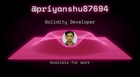 Solidity Developer In India Priyanshu87694 Web3 Jobs