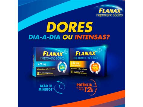 Analgésico Flanax 275mg 20 Comprimidos Revestidos