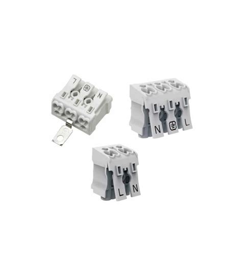 Terminal Block Screwless Push Grounded