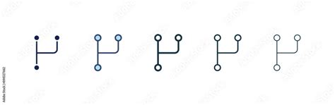 code fork icon set merge data request vector symbol branch divert