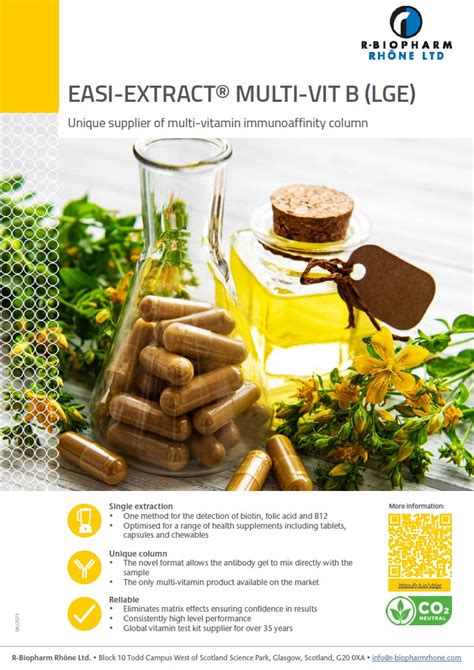 P183 Easi Extract Multi Vit B2 Food And Feed Analysis